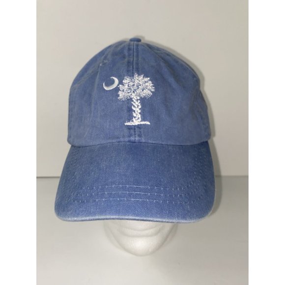 Adams | Accessories | Adams Denim Embroidery Tree Moon Baseball Cap ...